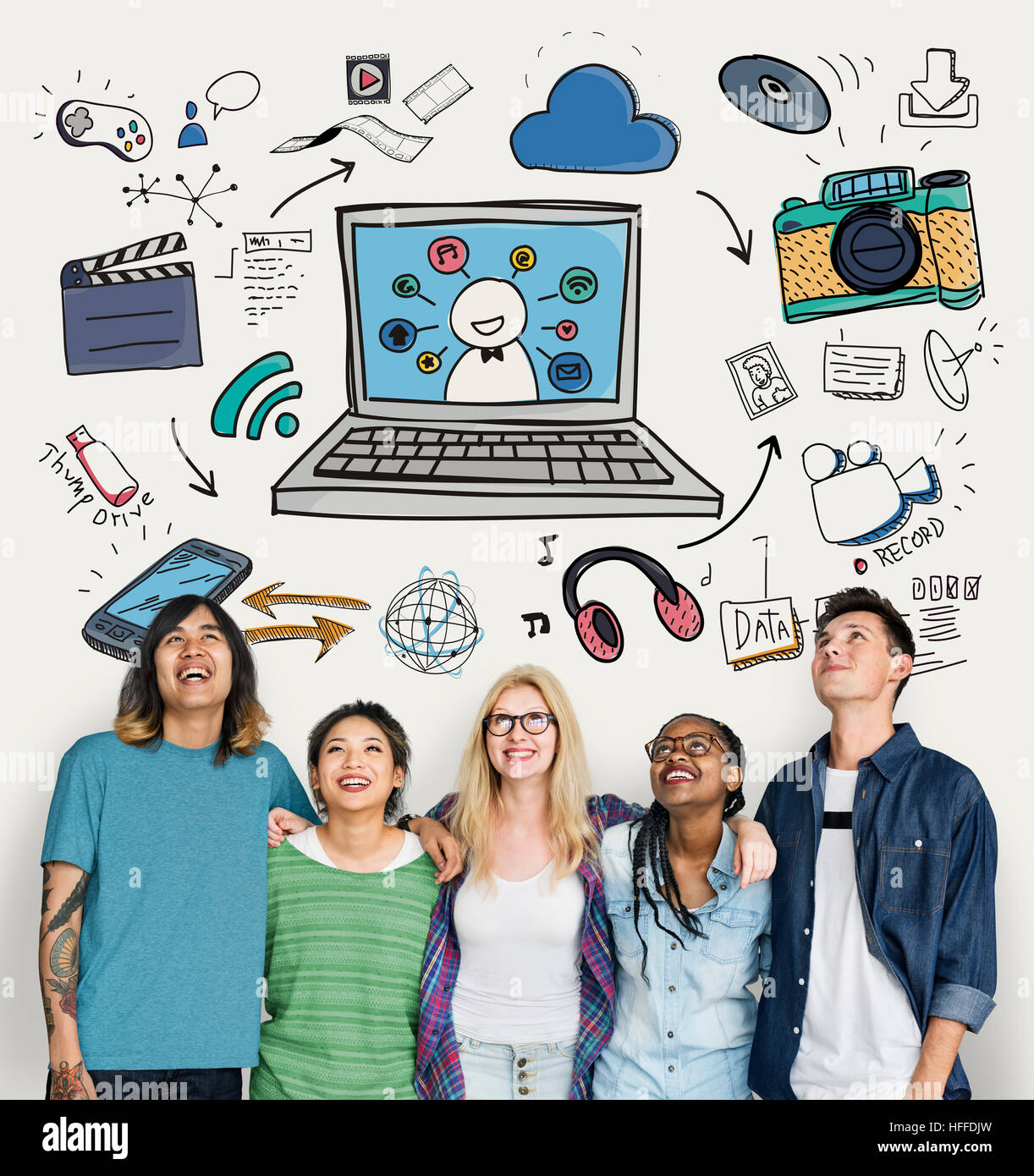 Social Media Internet Technology Concept Stock Photo - Alamy