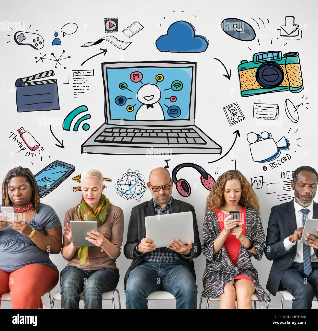 Social Media Internet Technology Concept Stock Photo - Alamy