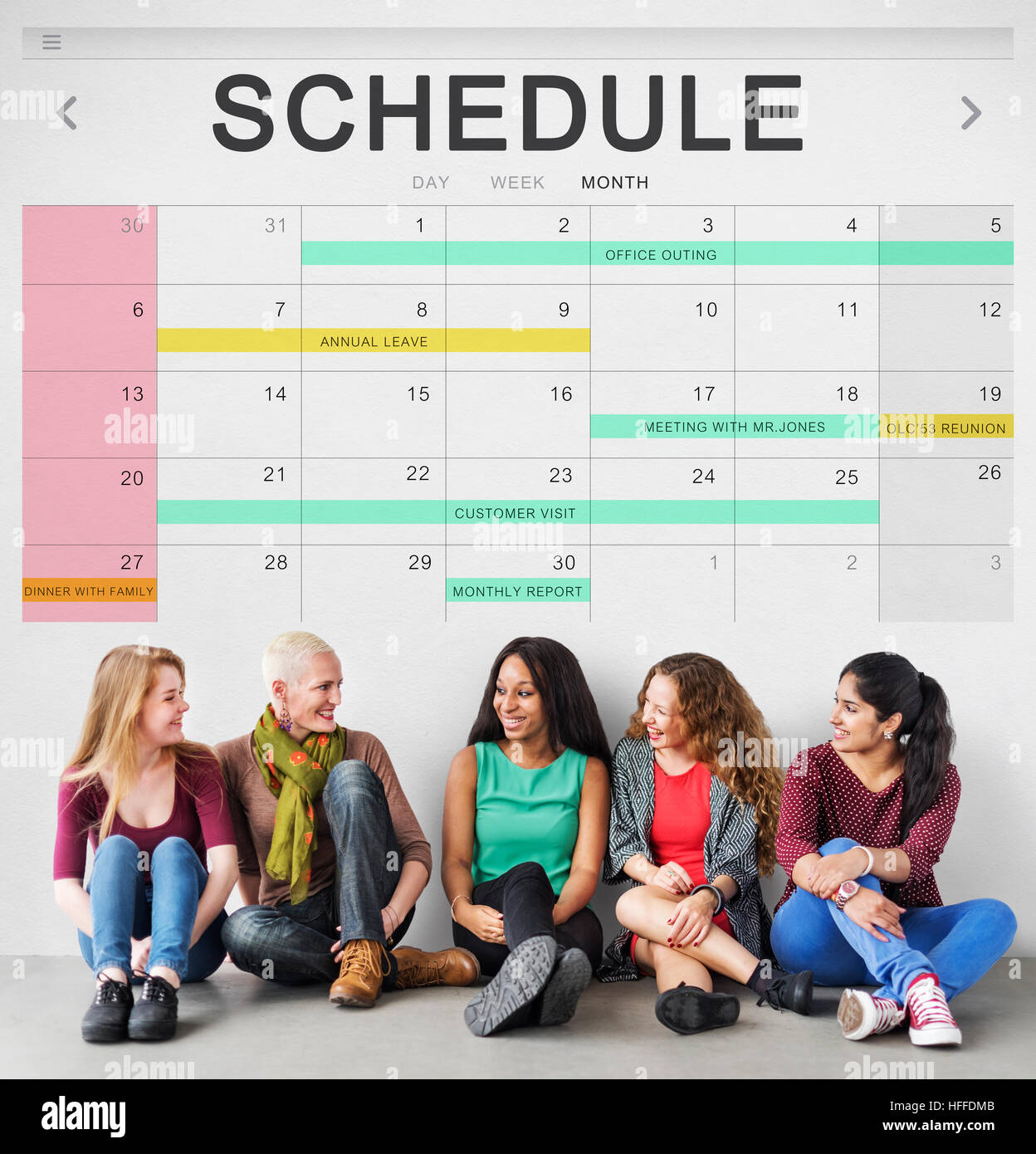 Planner Calendar Schedule Date Concept Stock Photo - Alamy