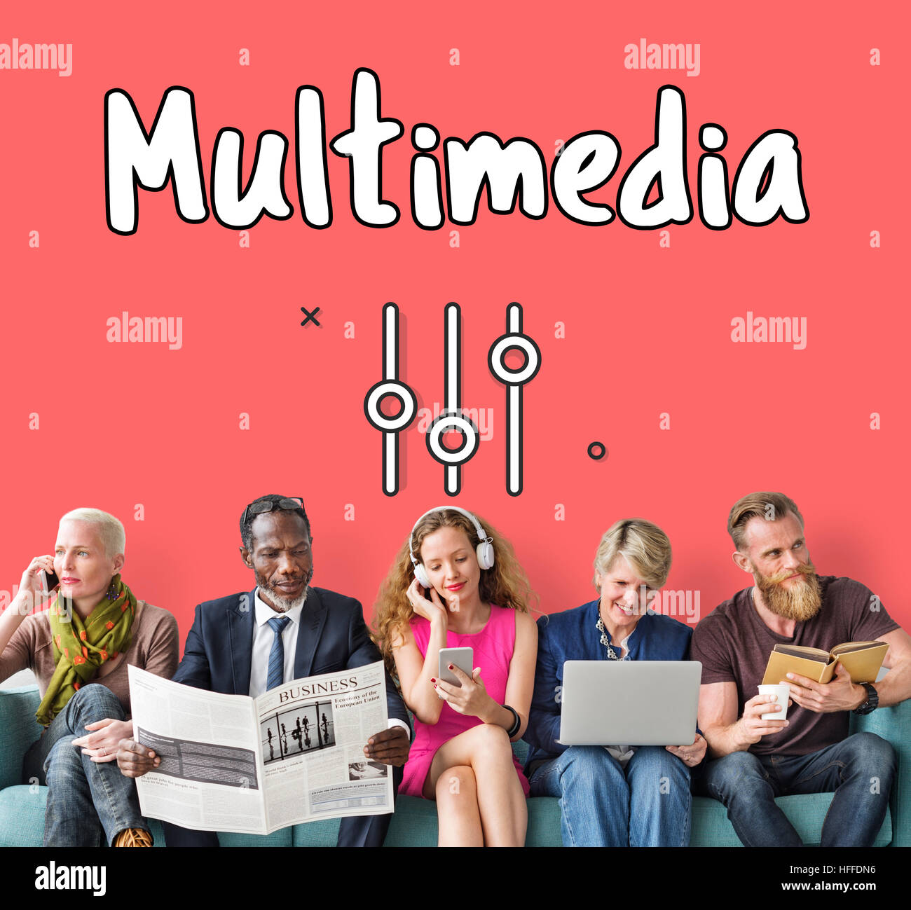 Multimedia Music Broadcast Technology Concept Stock Photo - Alamy