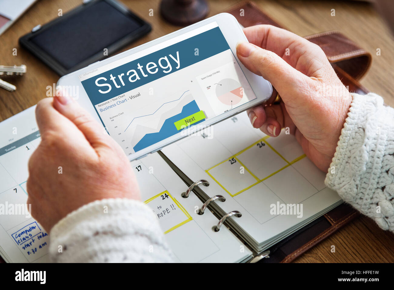 Business Strategy Graph Analysis Marketing Concept Stock Photo - Alamy