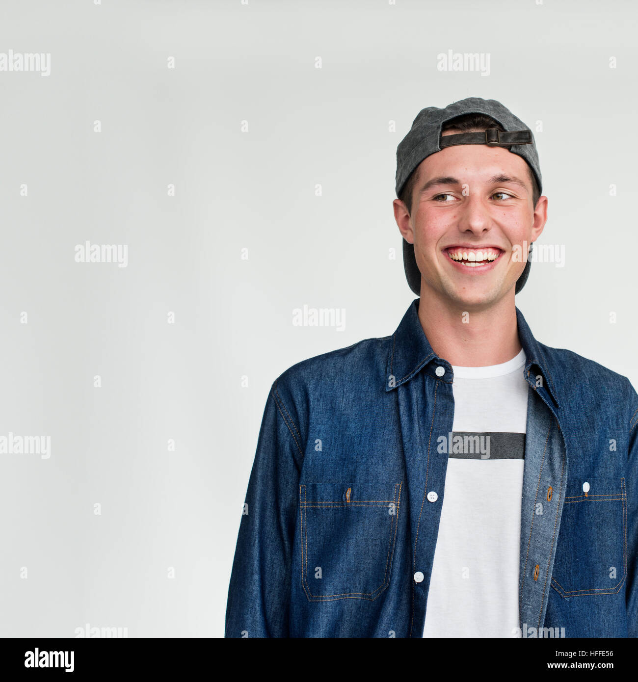 Young Boy Smiling Silly Face Expression Concept Stock Photo - Alamy