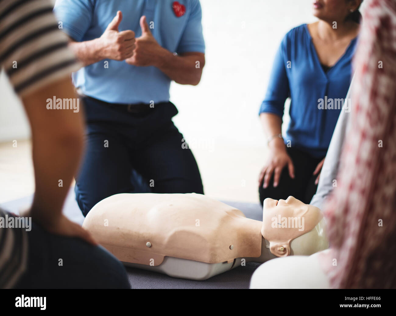 CPR First Aid Training Concept Stock Photo - Alamy