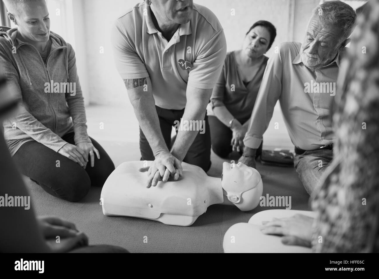 CPR First Aid Training Concept Stock Photo - Alamy