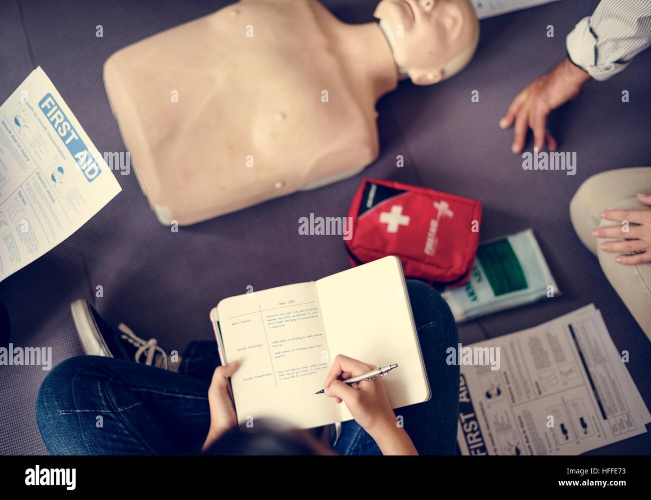 CPR First Aid Training Concept Stock Photo - Alamy