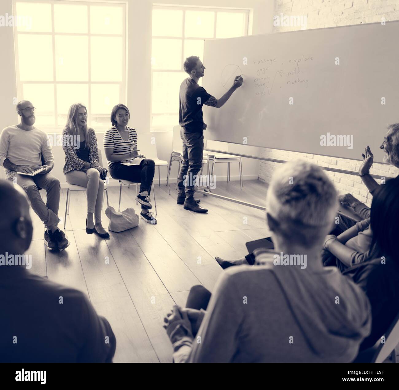 People Meeting Seminar Office Concept Stock Photo - Alamy