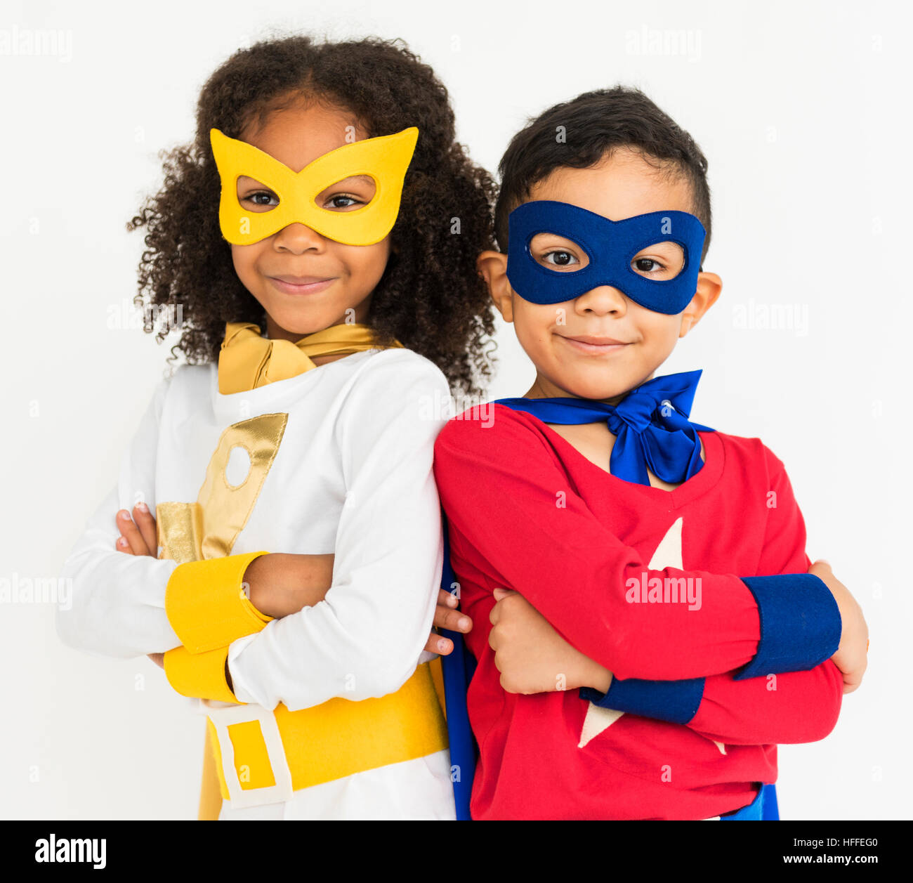 Superhero Kid Bold Brave Female Idol Concept Stock Photo - Alamy