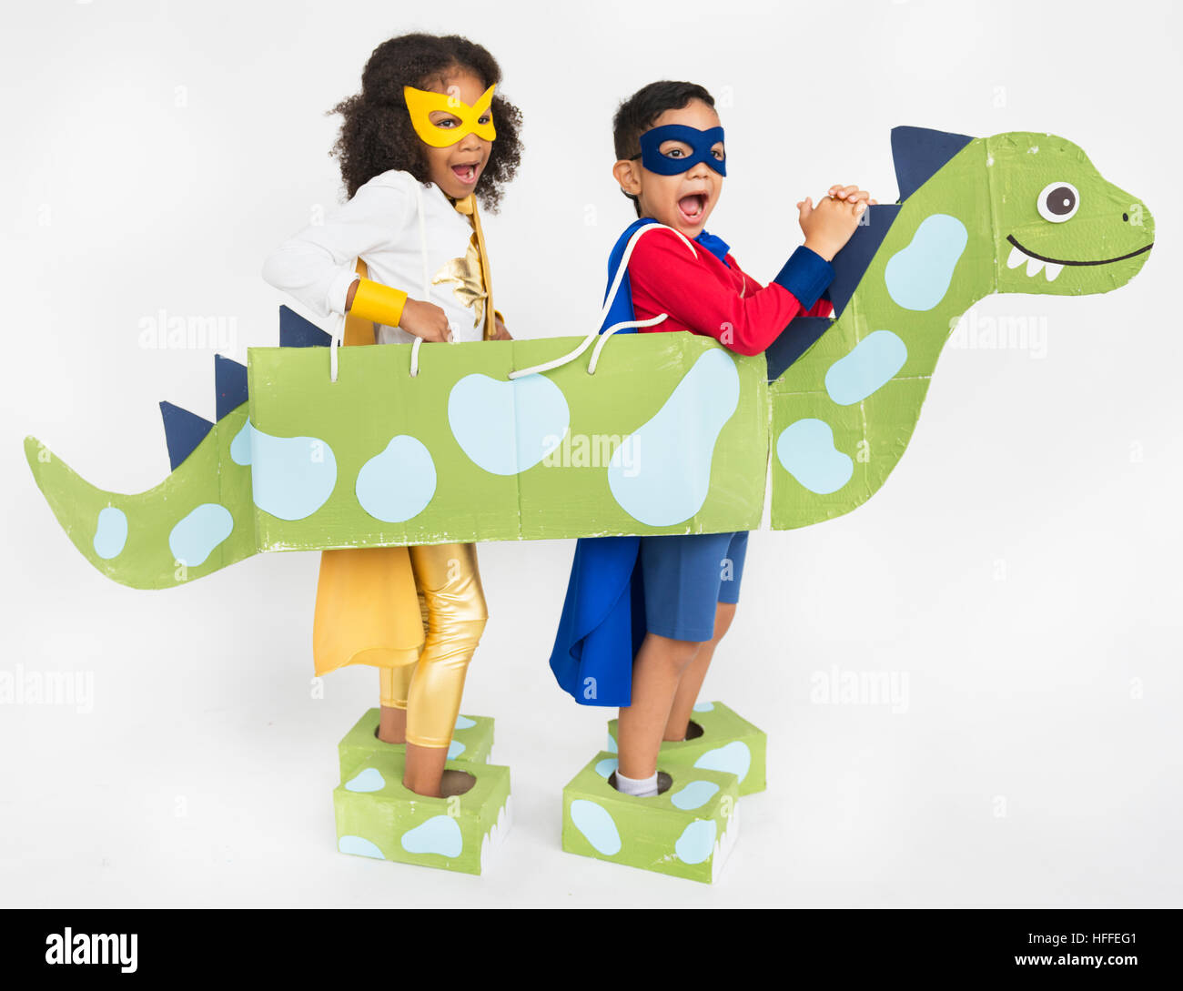 Superhero Kid Bold Brave Female Idol Concept Stock Photo - Alamy