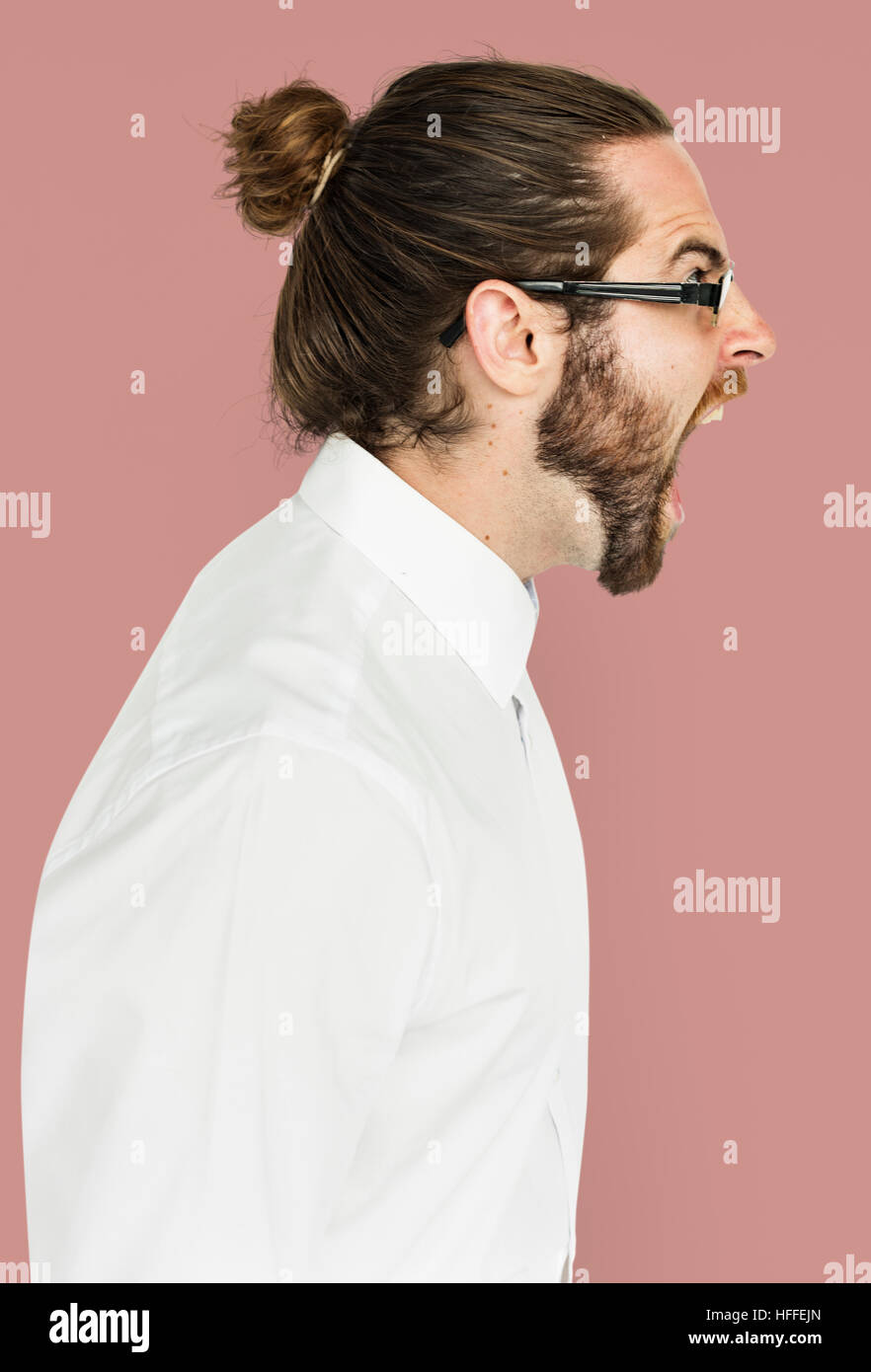 Man Scream Shouting Furious Portrait Concept Stock Photo - Alamy