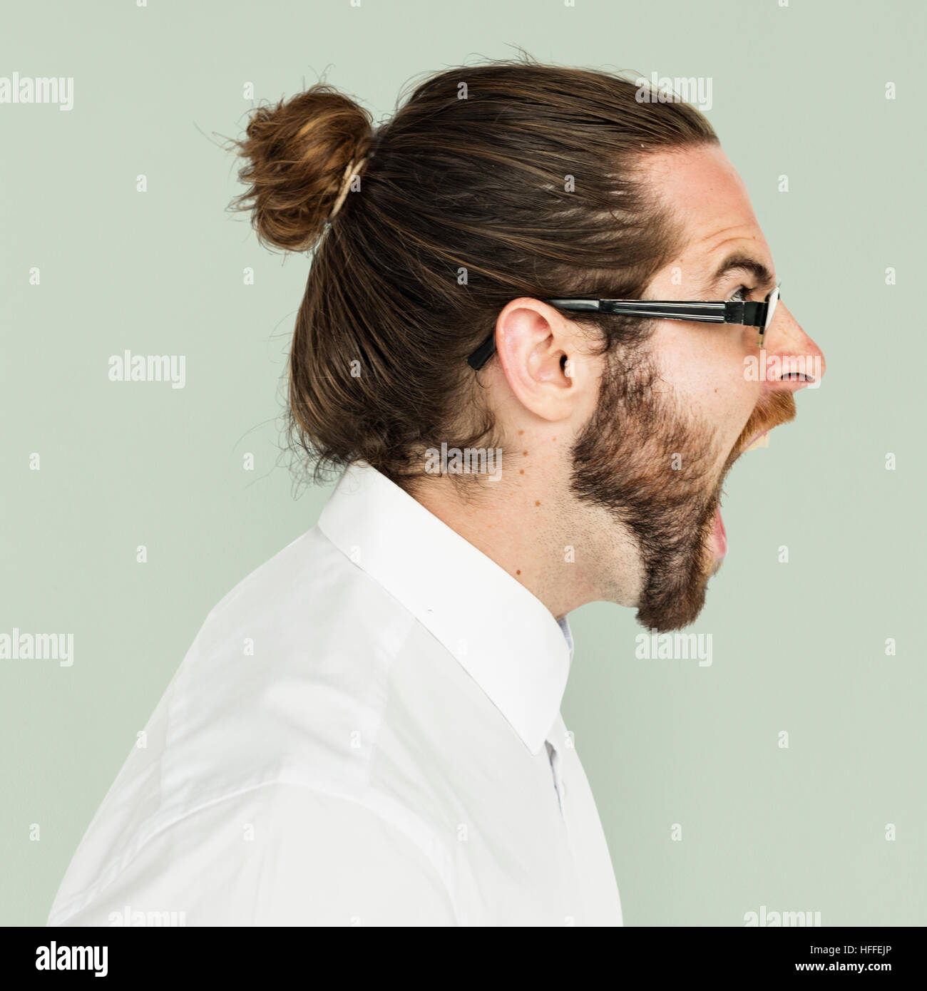 Man Scream Shouting Furious Portrait Concept Stock Photo - Alamy