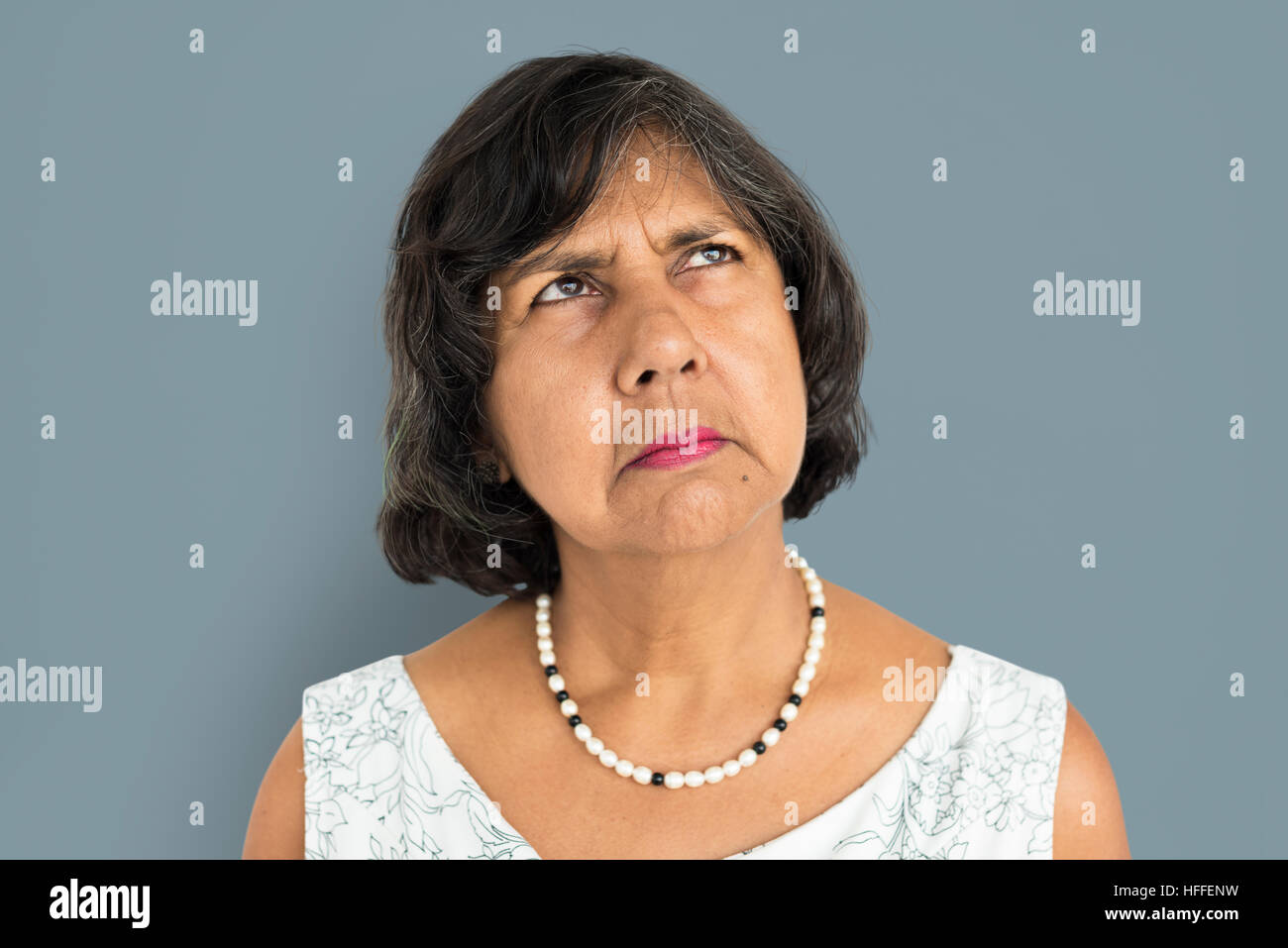 Frowning old lady hi-res stock photography and images - Alamy