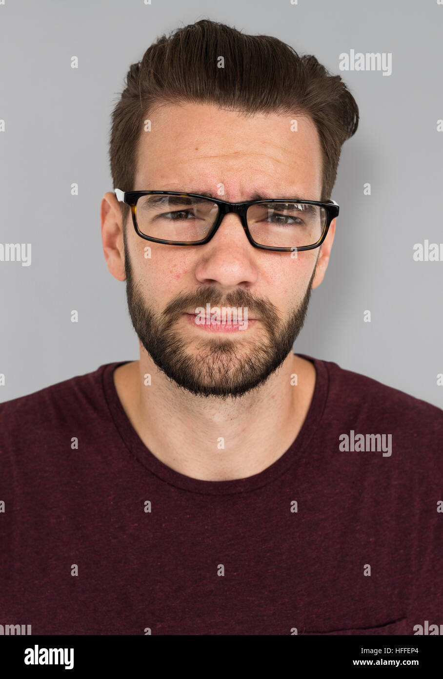Sad frown man hi-res stock photography and images - Alamy