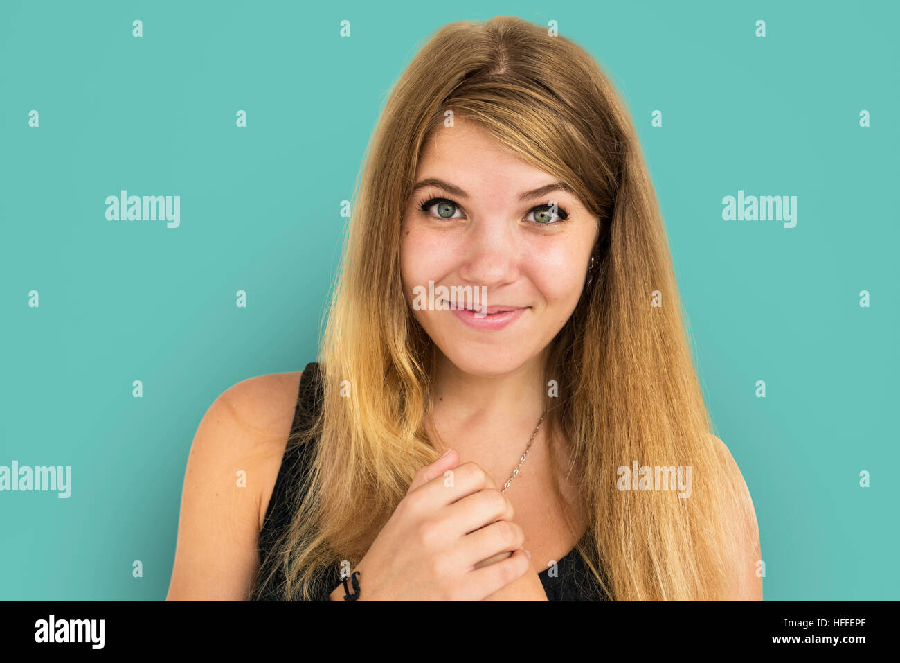 Lady Portrait Studio Shoot Concept Stock Photo - Alamy