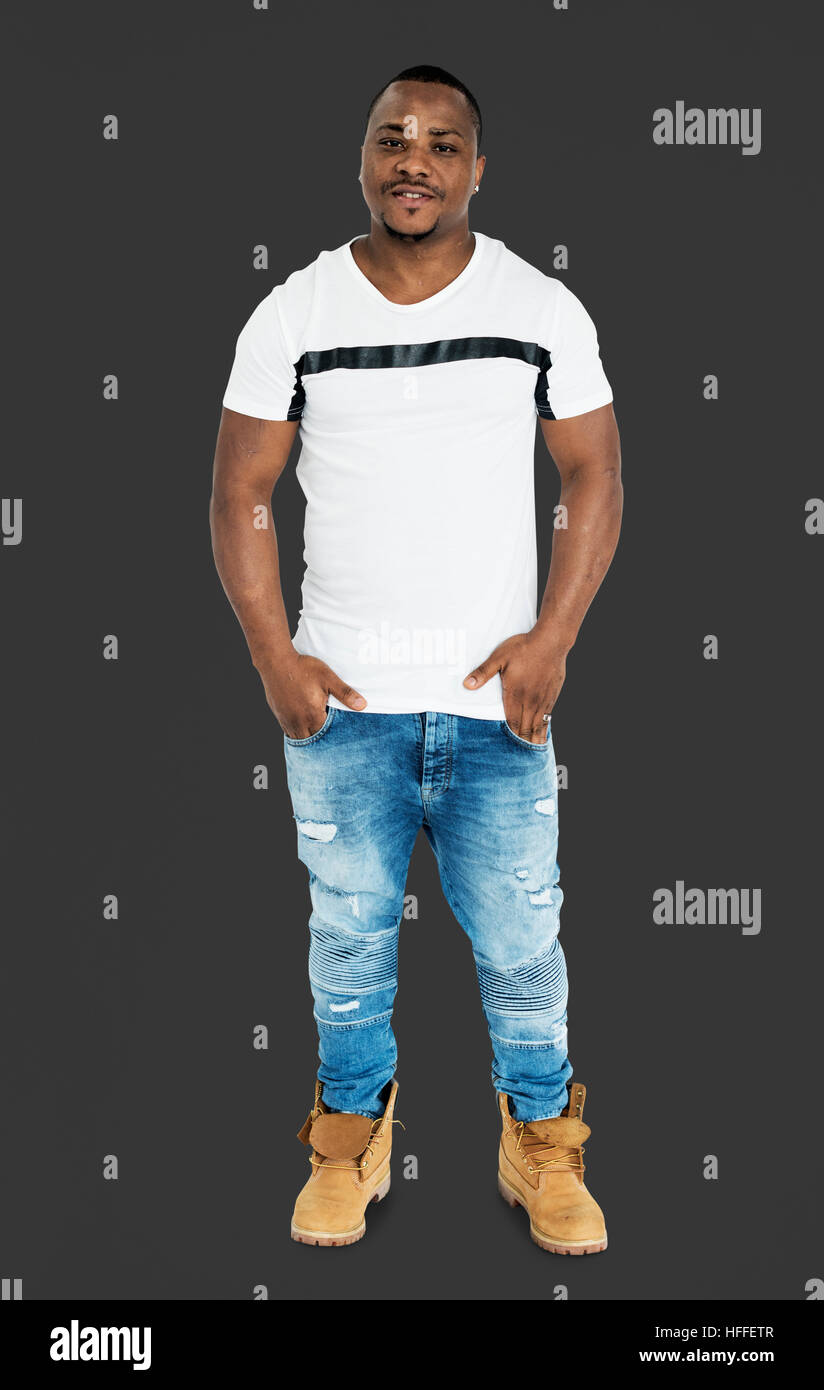 Man Studio Shoot Full Body Concept Stock Photo - Alamy