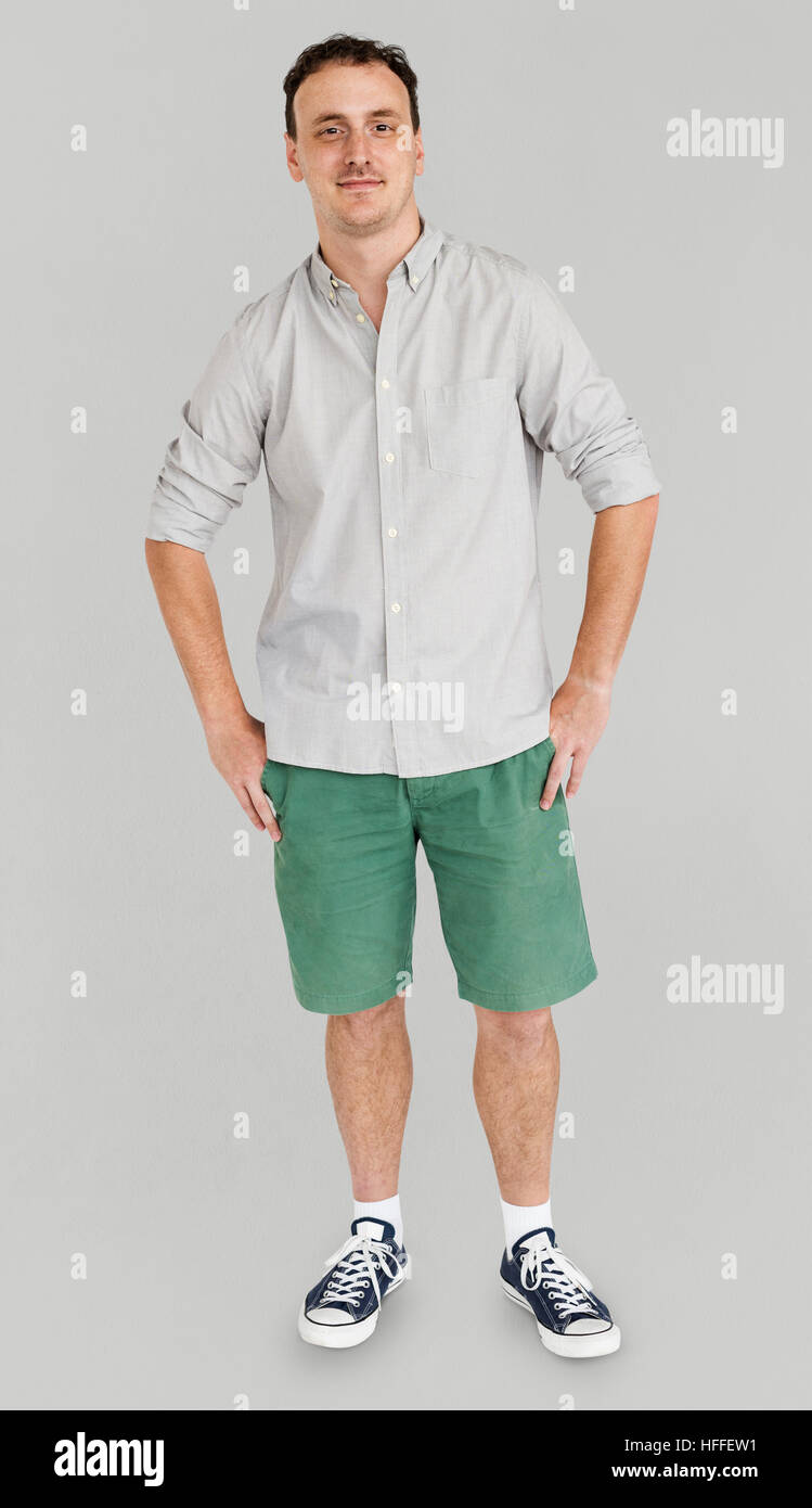 Man Studio Shoot Full Body Concept Stock Photo - Alamy
