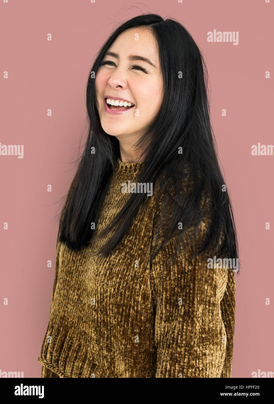 Asian Lady Studio Shoot Concept Stock Photo - Alamy
