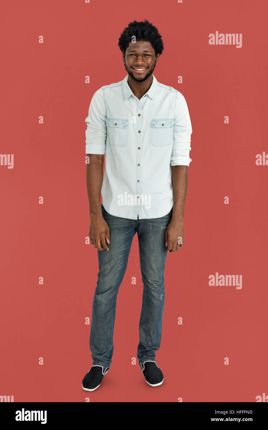 People Man Full Body Studio Shoot Concept Stock Photo - Alamy