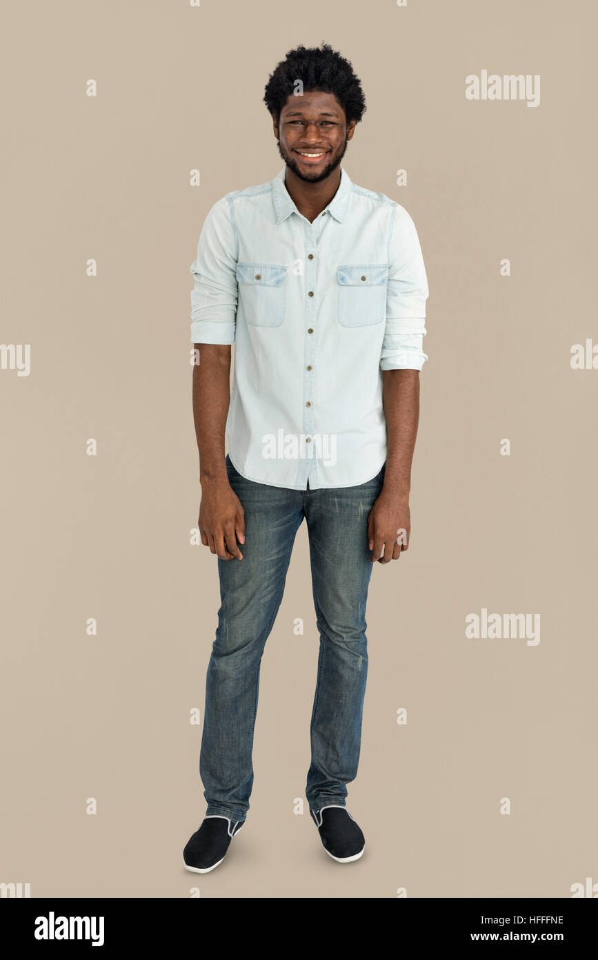 People Man Full Body Studio Shoot Concept Stock Photo - Alamy