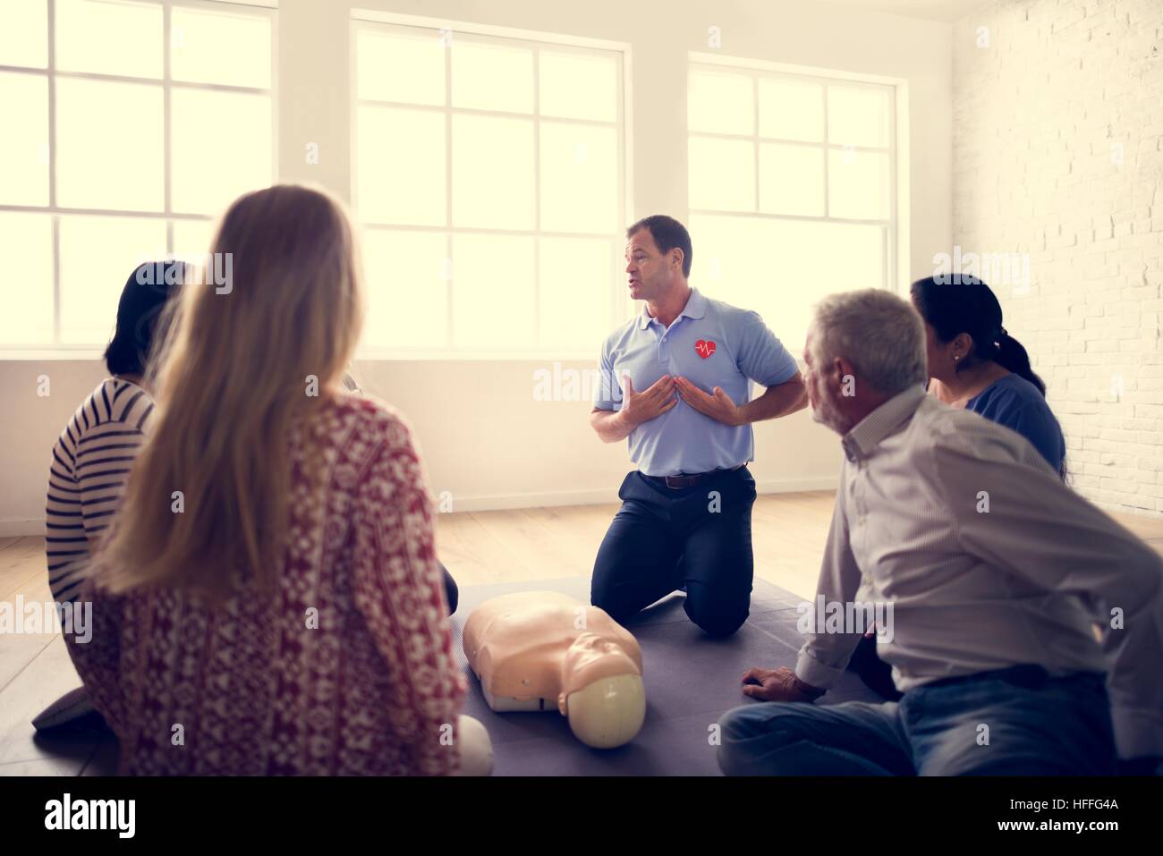 CPR First Aid Training Concept Stock Photo - Alamy