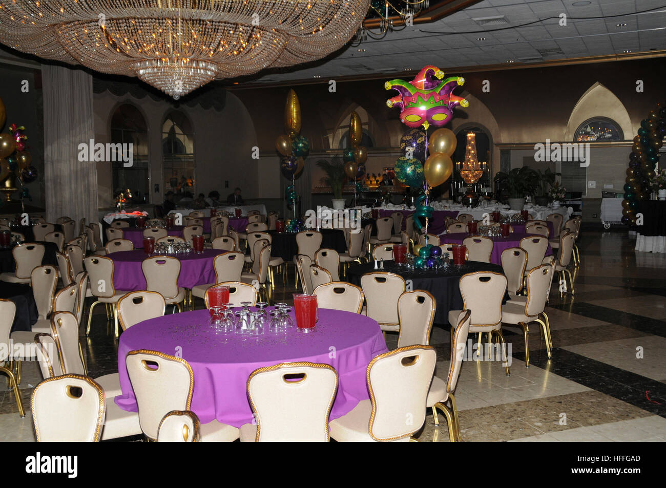 banquet hall set up for a banquet Stock Photo - Alamy