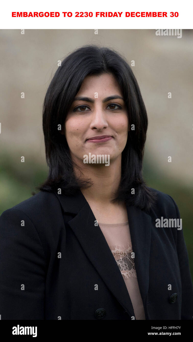 Embargoed to 2230 Friday December 30 Saba Nasim at the Tower of London ...