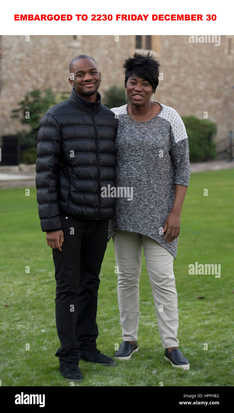 Embargoed to 2230 Friday December 30 Jeremiah Emmanuel and his mother ...