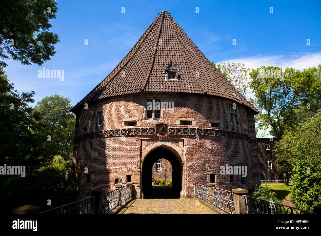 Germany, Castrop-Rauxel, moated castle Bladenhorst Stock Photo - Alamy