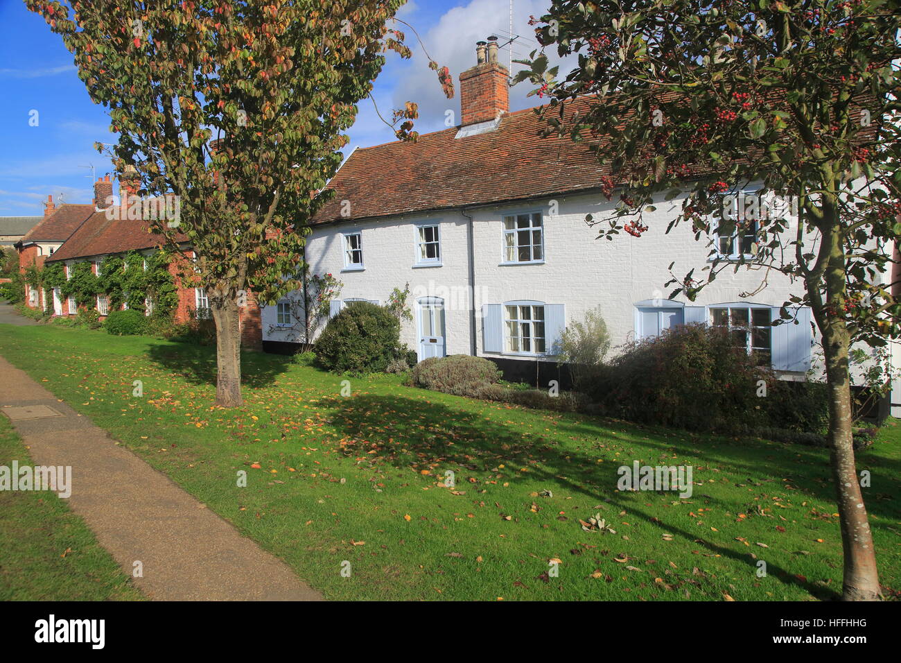 Suffolk houses terrace homes row cottages buildings architecture hi-res ...
