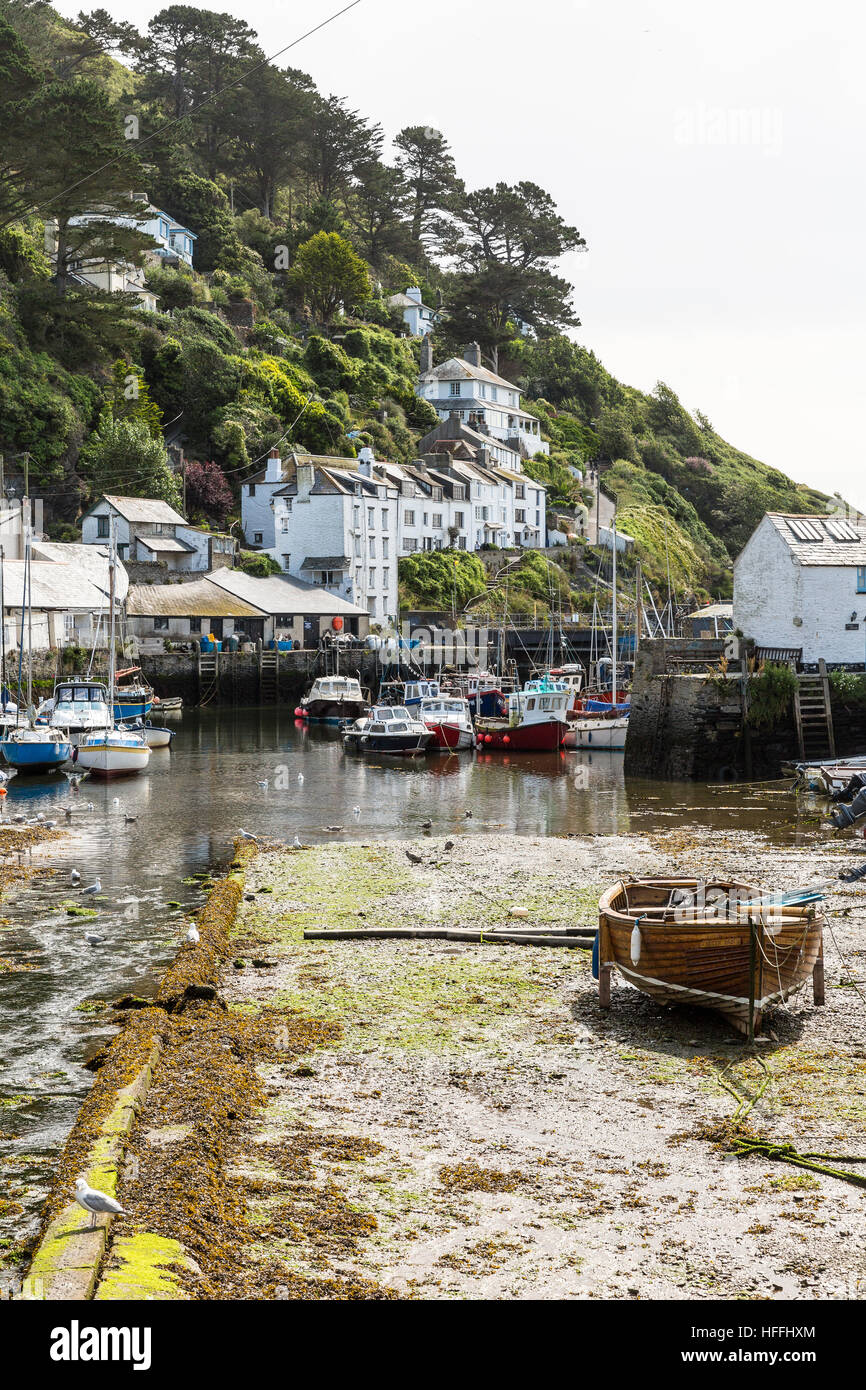 Polperro harbour, Cornwall, UK Stock Photo - Alamy