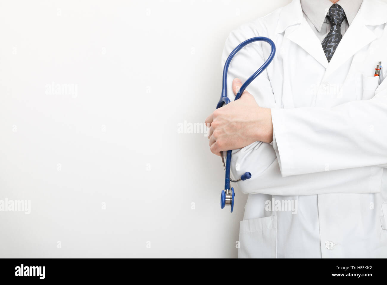 Medical doctor with a stethoscope in hand Stock Photo - Alamy