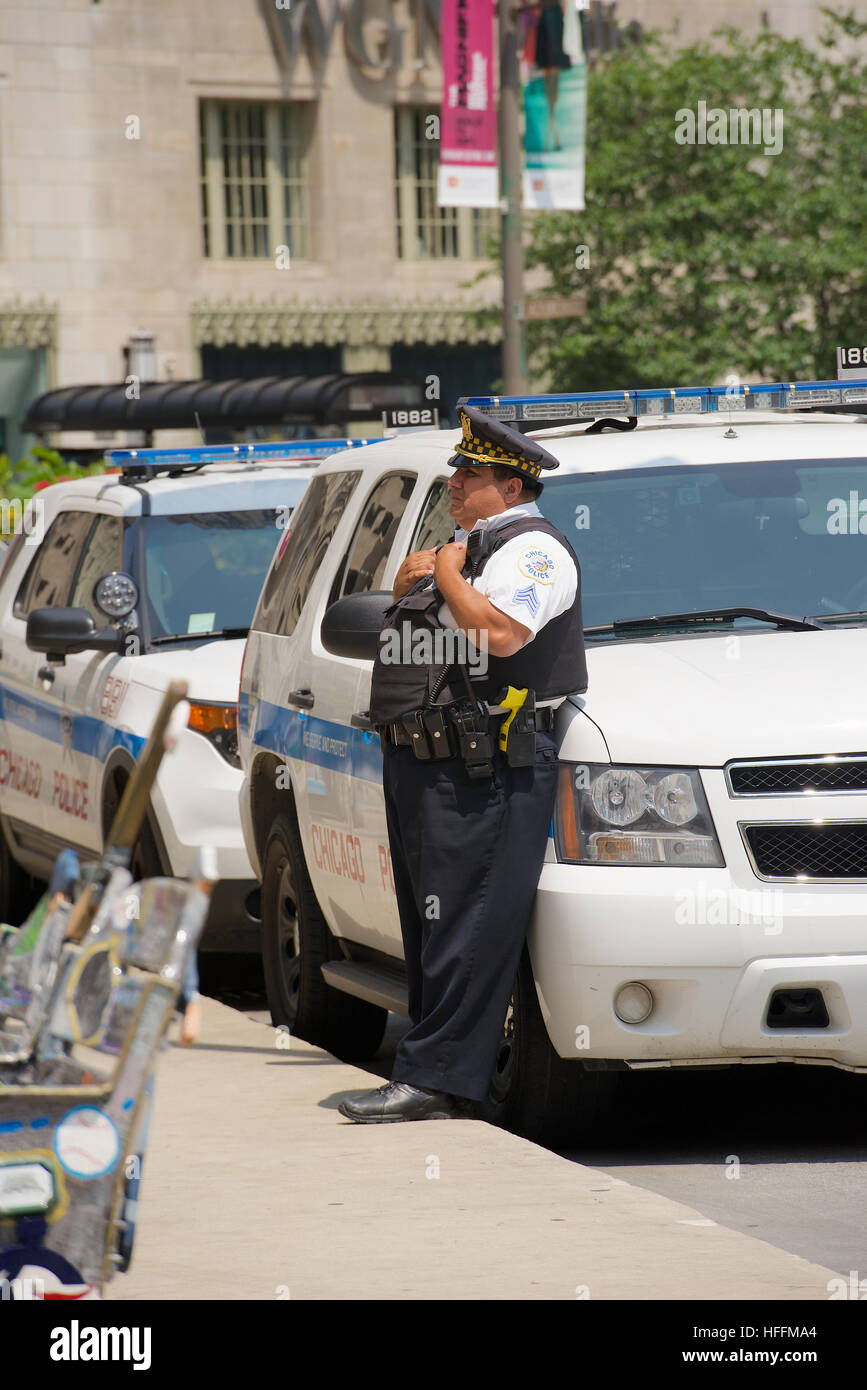 Chicago police car hi-res stock photography and images - Alamy