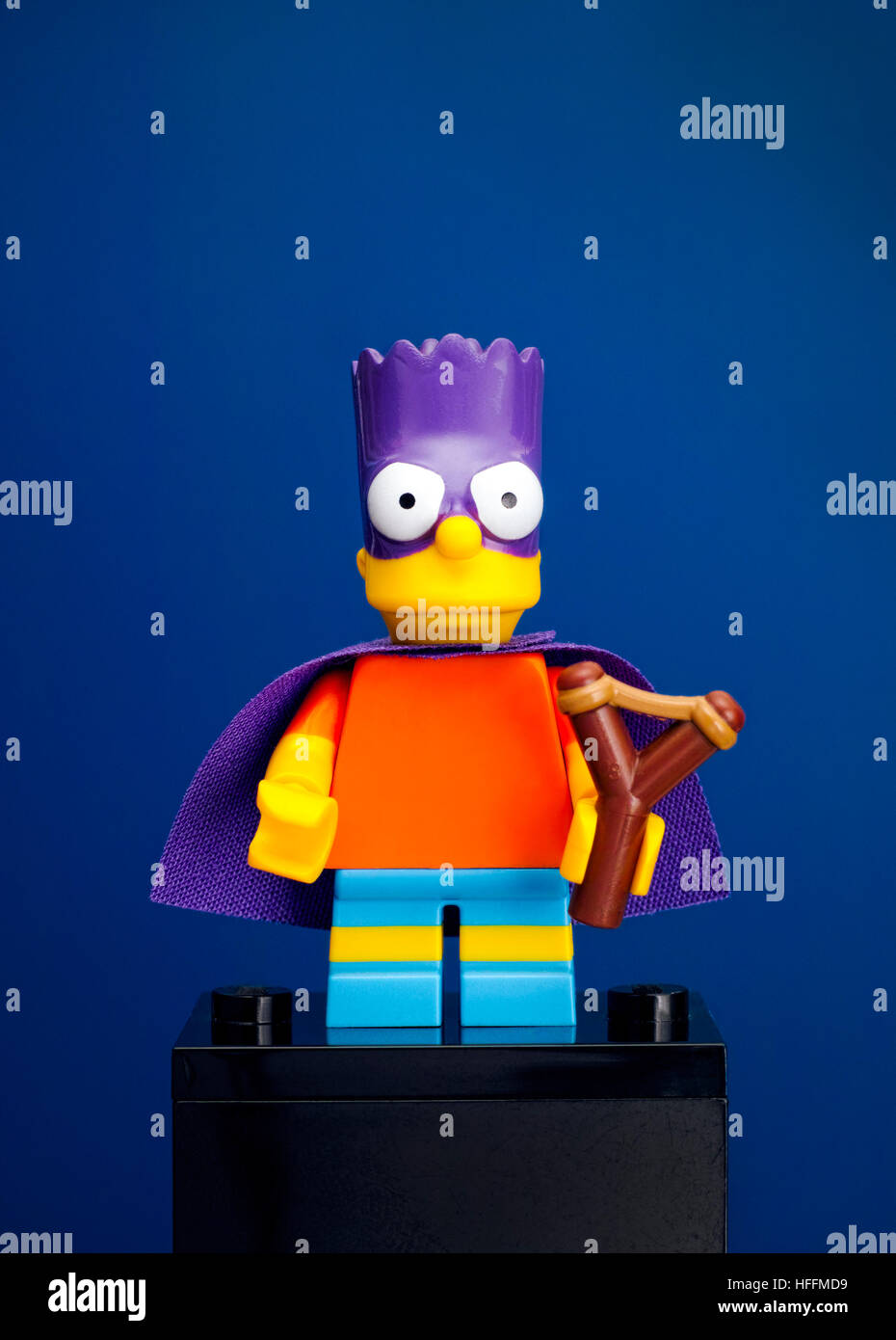 Tambov, Russian Federation - June 08, 2015 Lego Bart Simpson minifigure ...