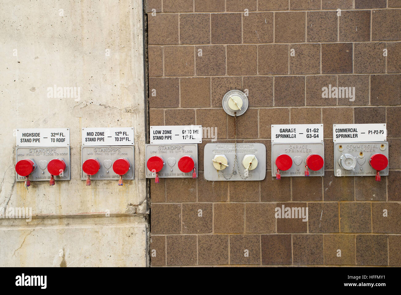 Stand Pipes at a building in Downtown Chicago, Cook County, Illinois ...