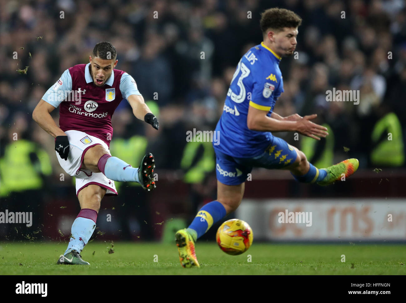 Aston Villa's Rudy Gestede in action Stock Photo - Alamy