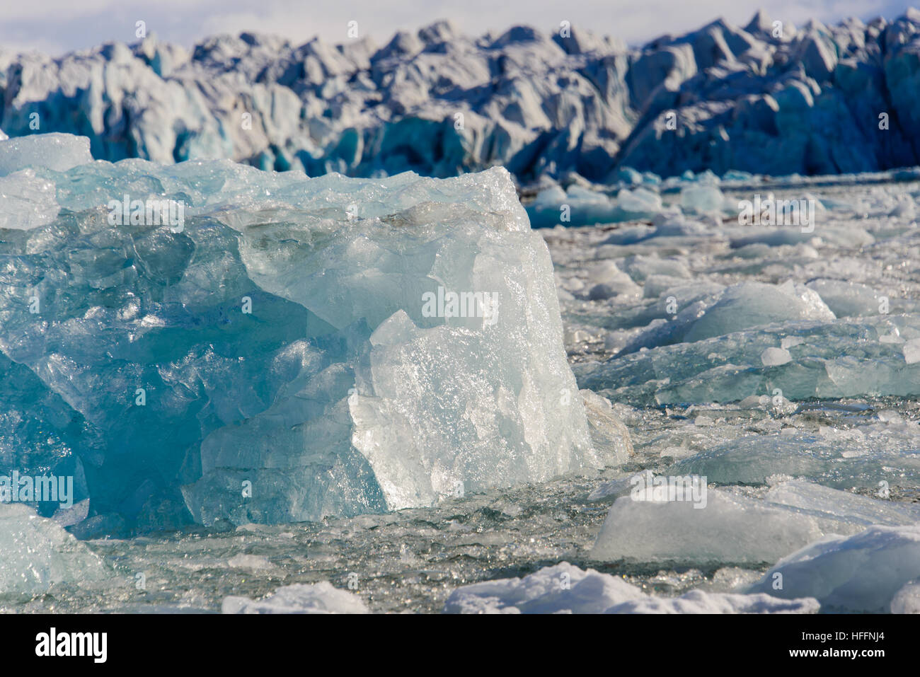 Piece of glacier in Arctic Stock Photo - Alamy