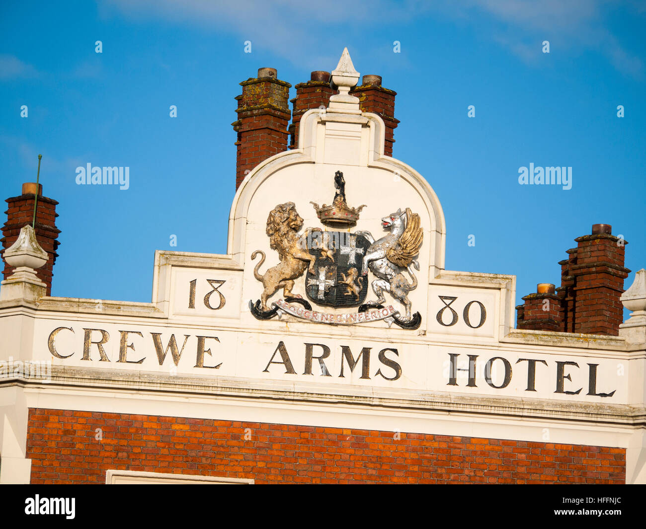 Crewe Arms Hotel in Cheshire UK Stock Photo - Alamy