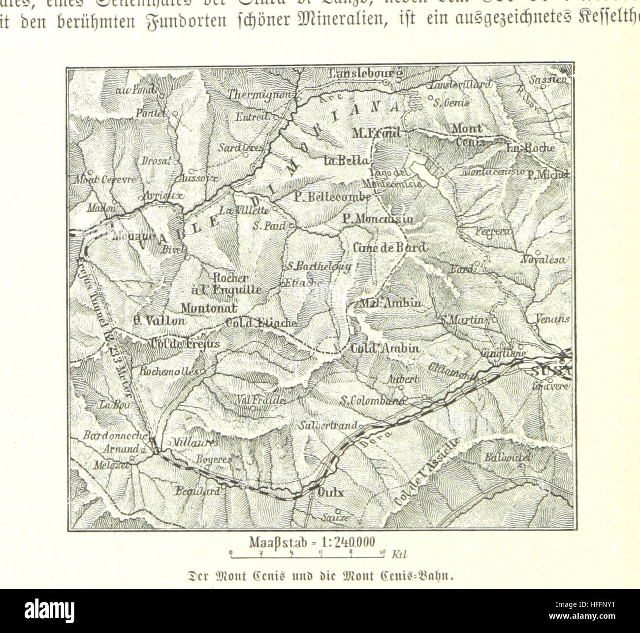 An illustration from 'Die Alpen', a handbook of alpine studies ...