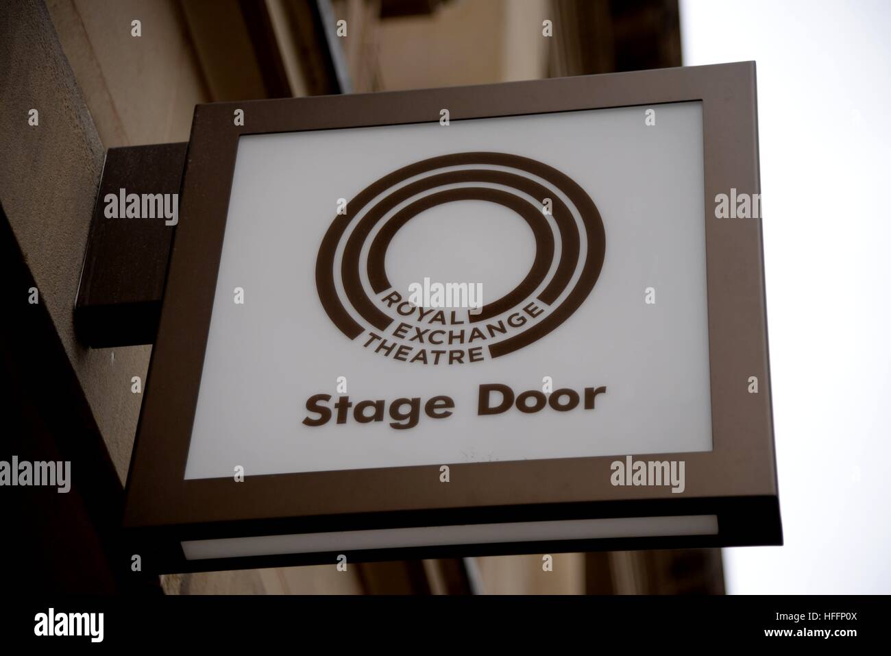 Royal Exchange Theatre, stage door Stock Photo - Alamy
