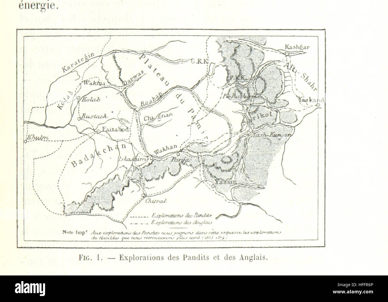 Image from 'Le Pamir', depicting the geography and historical study of ...