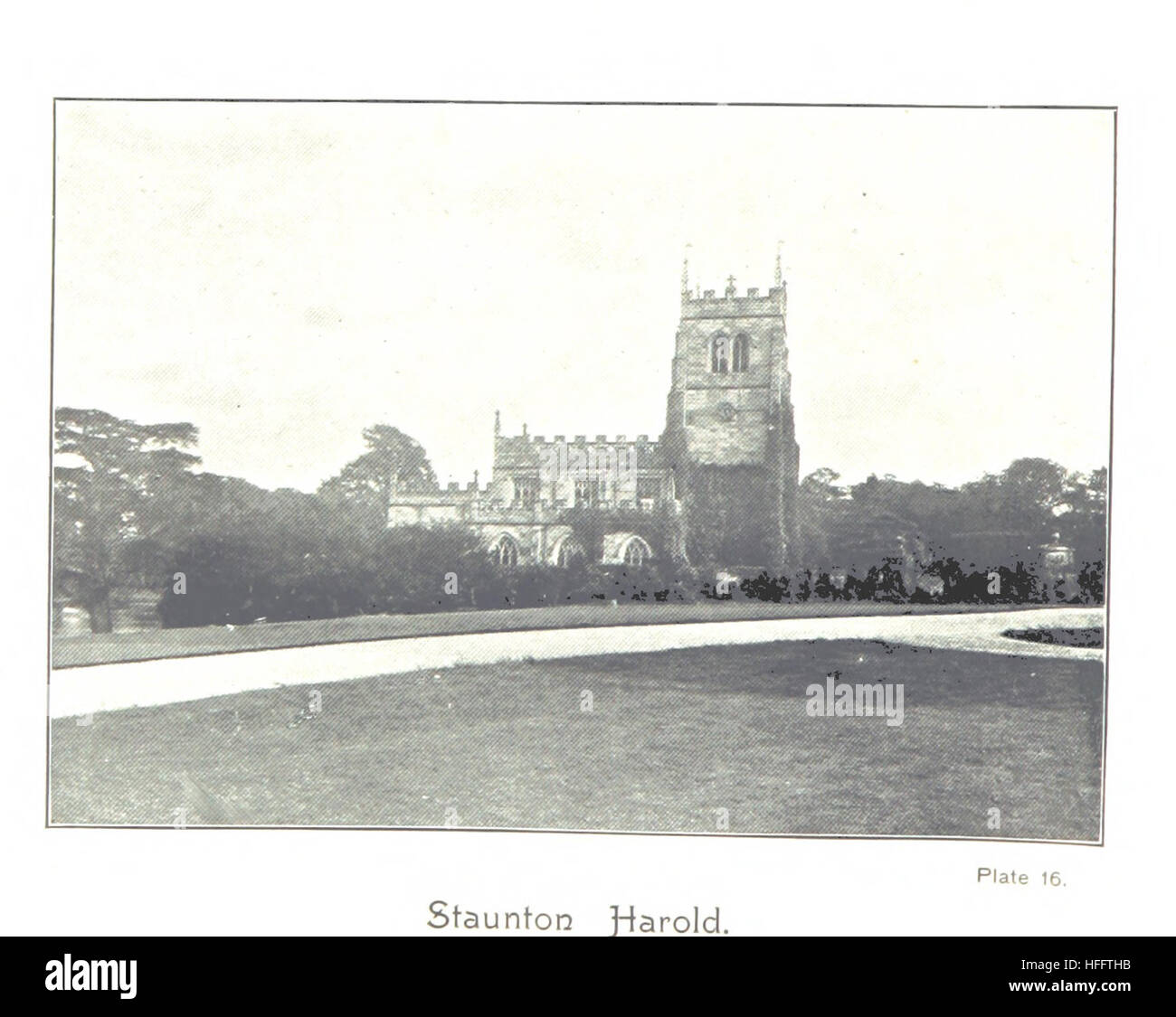 The image depicts the Village Abbey Church Priory and School in Repton ...
