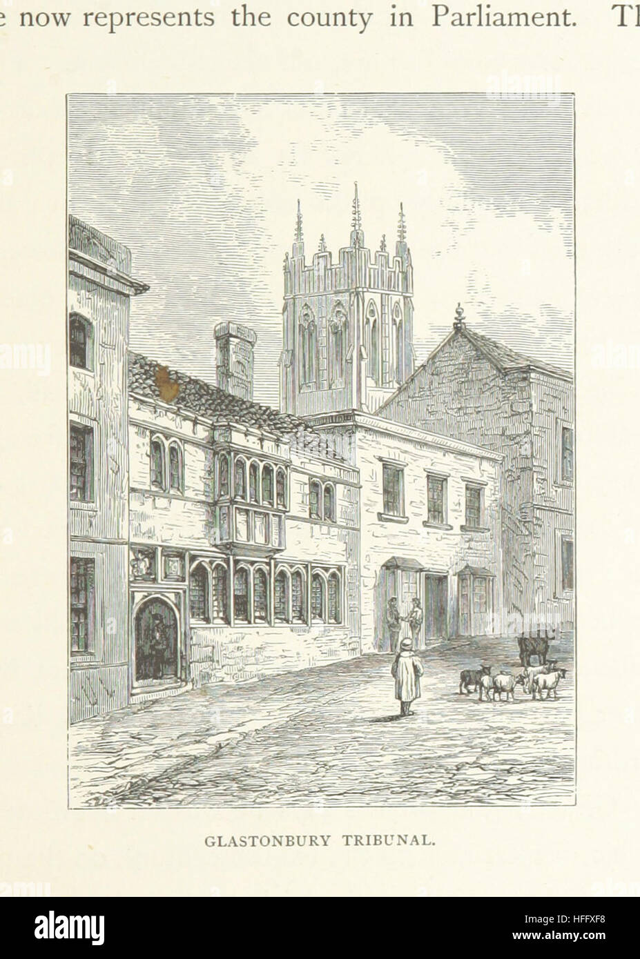 Image depicting the ancient streets and homesteads of England ...