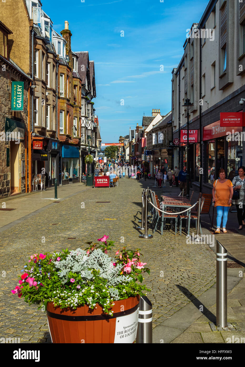 UK, Scotland, Fort William, View of the High Street Stock Photo - Alamy