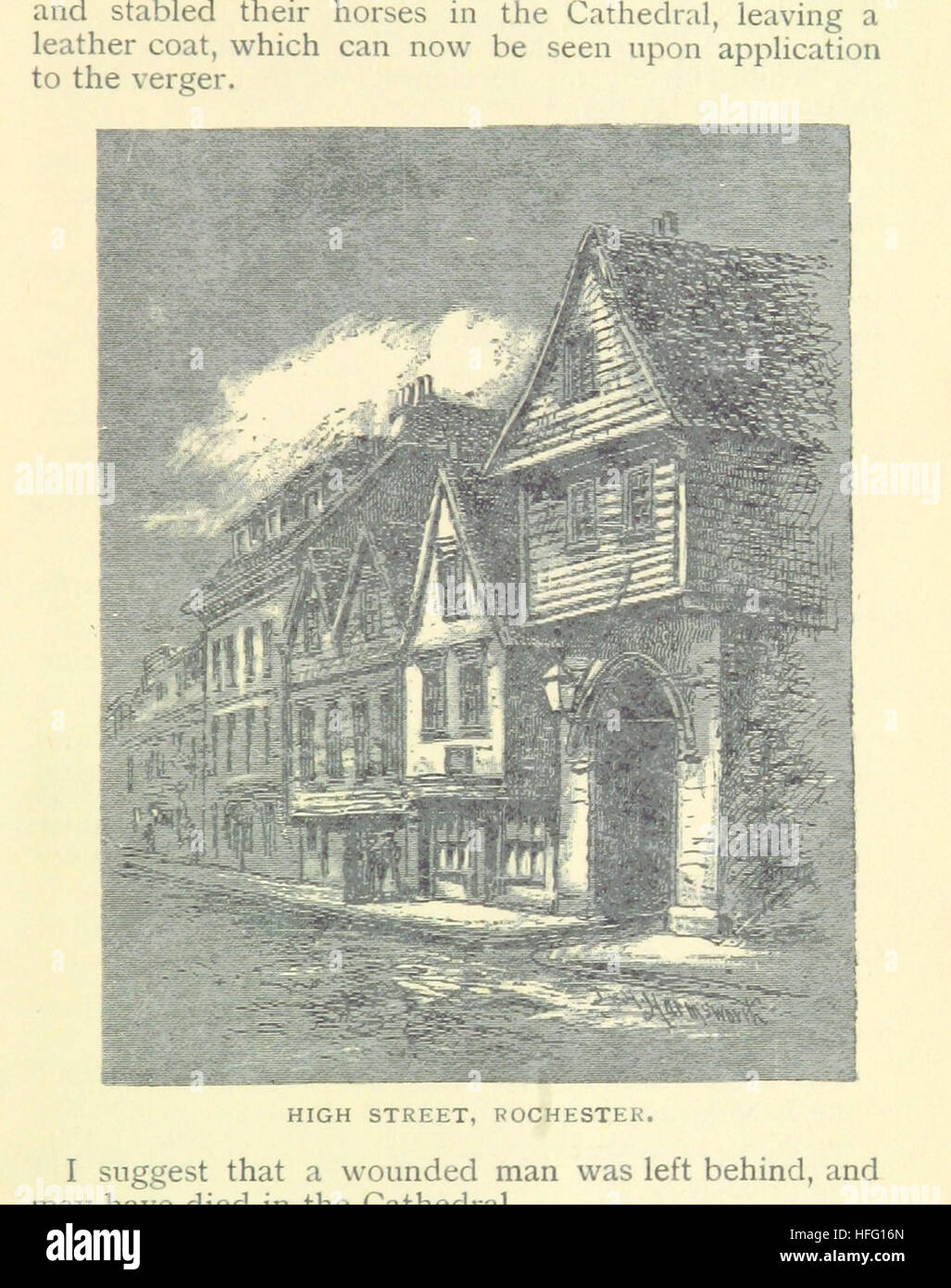 An illustration from 'Historic Notes of Chatham and Rochester in Bygone ...