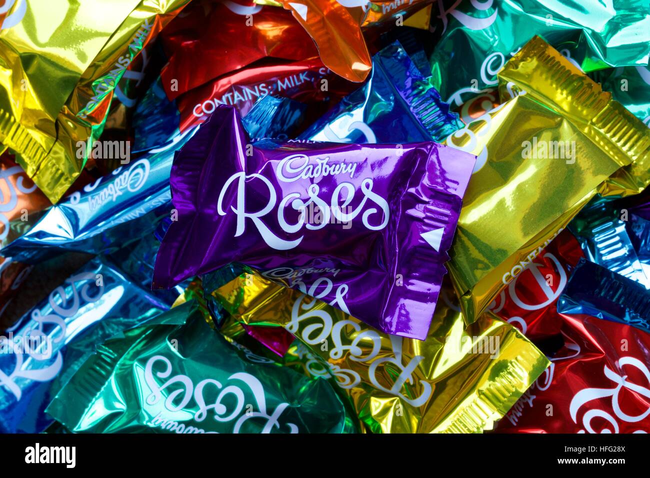 Cadbury chocolate wrappers hi-res stock photography and images - Alamy