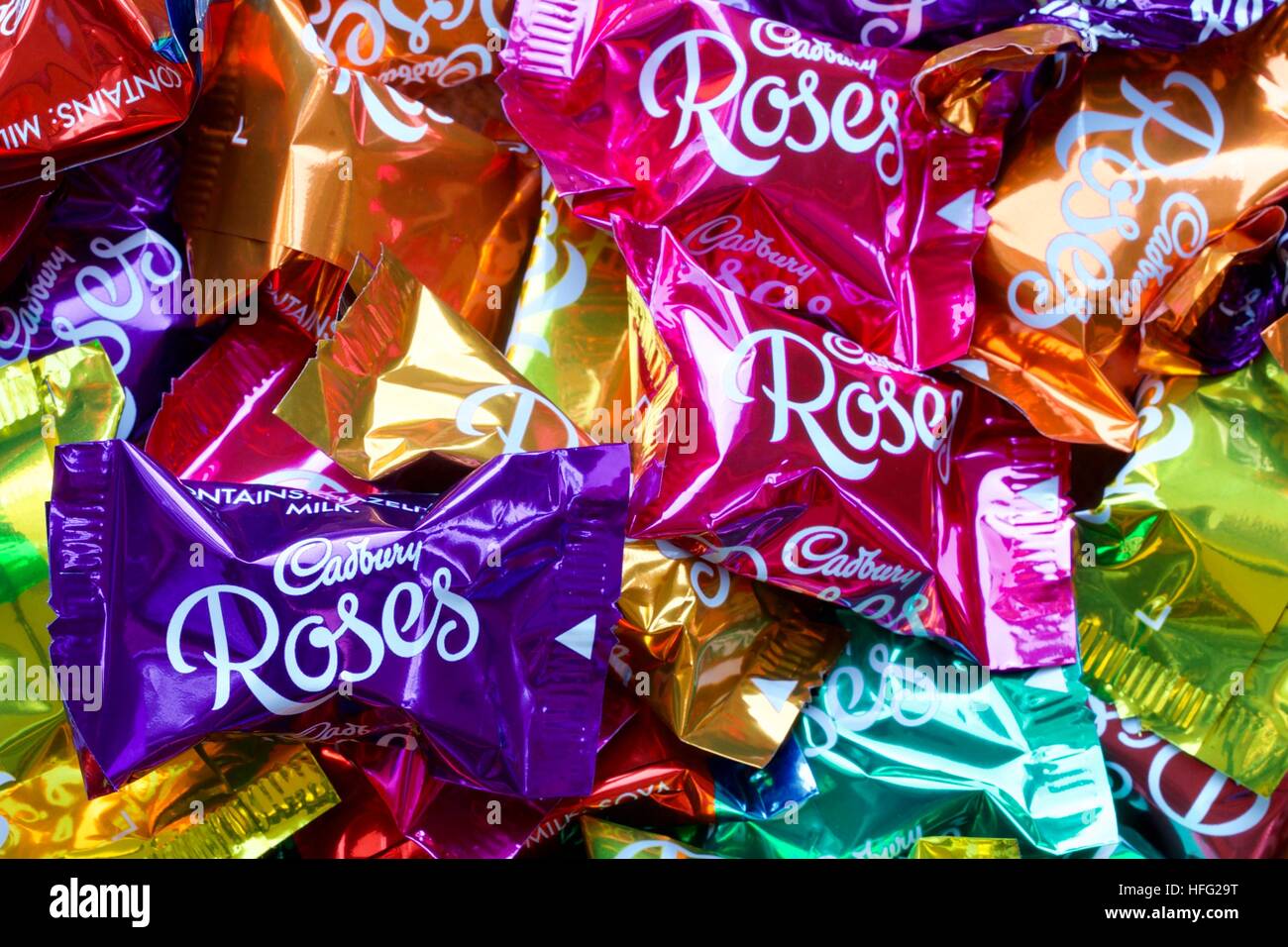 Cadburys roses chocolates hi-res stock photography and images - Alamy