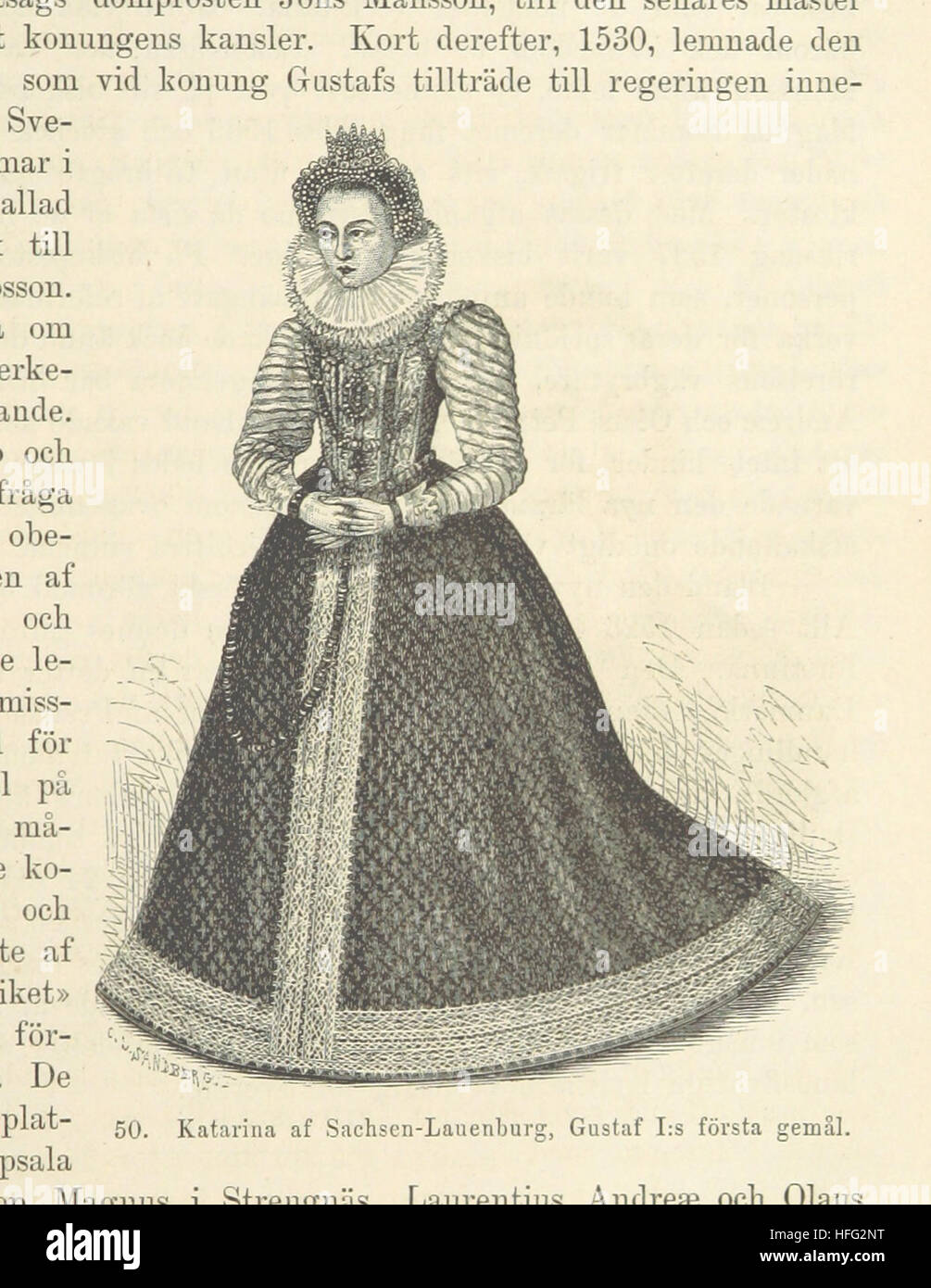 Illustration from page 153 of 'Sveriges Historia', depicting Sweden's ...