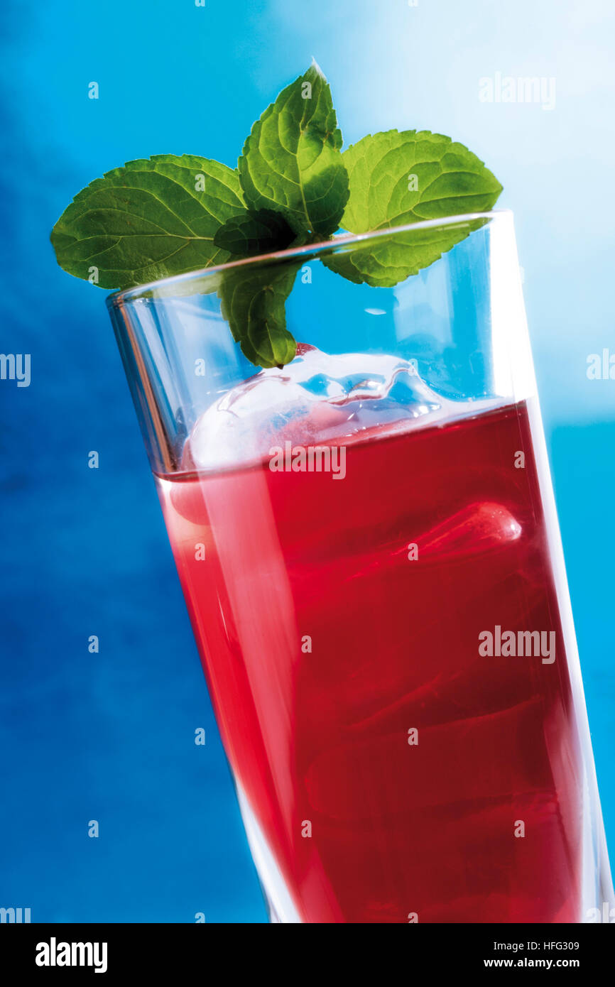 Campari on ice Stock Photo - Alamy