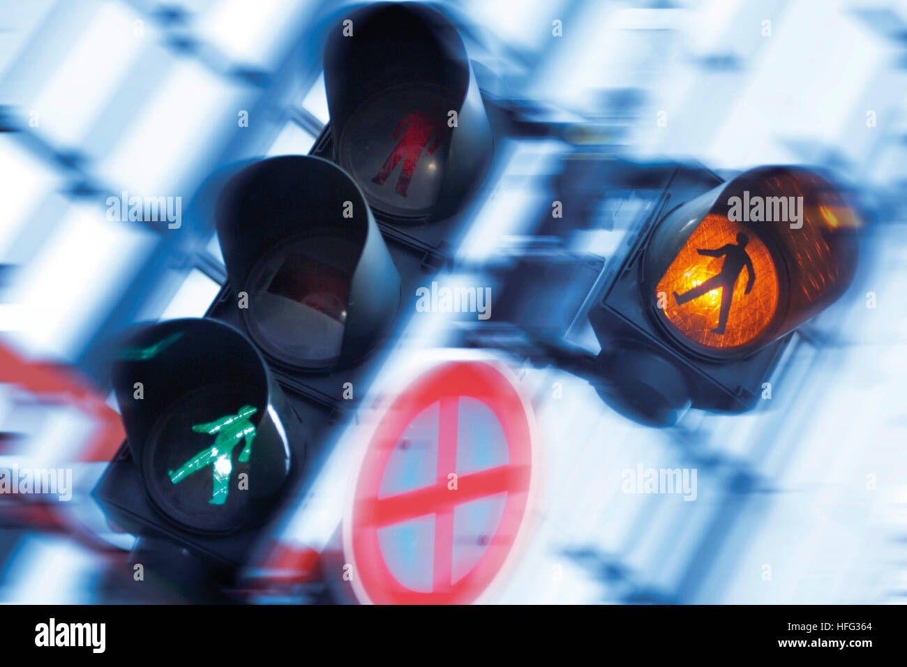 Pedestrian traffic light Stock Photo - Alamy