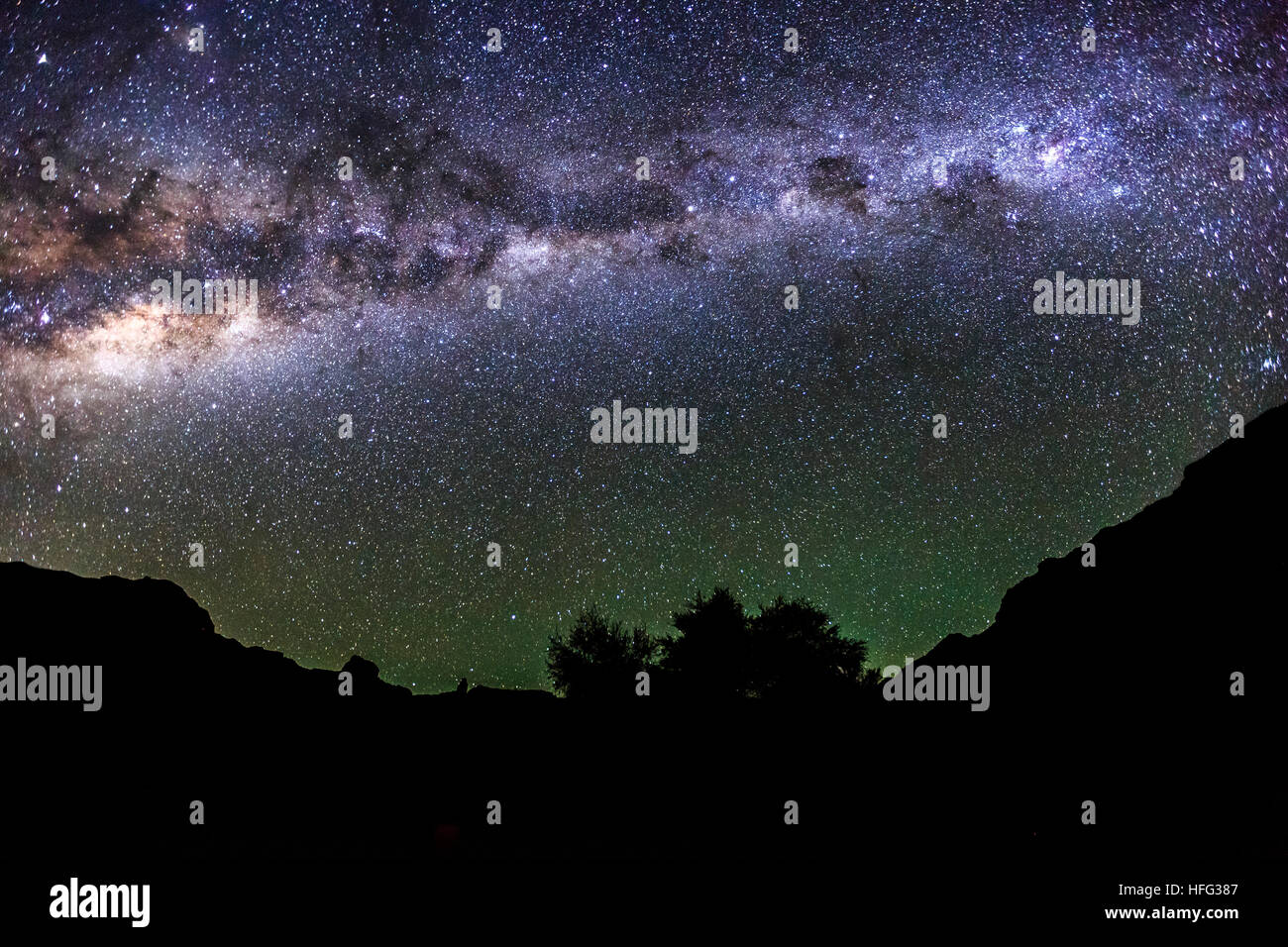 Milky Way above Fish River Canyon, Namibia Stock Photo - Alamy