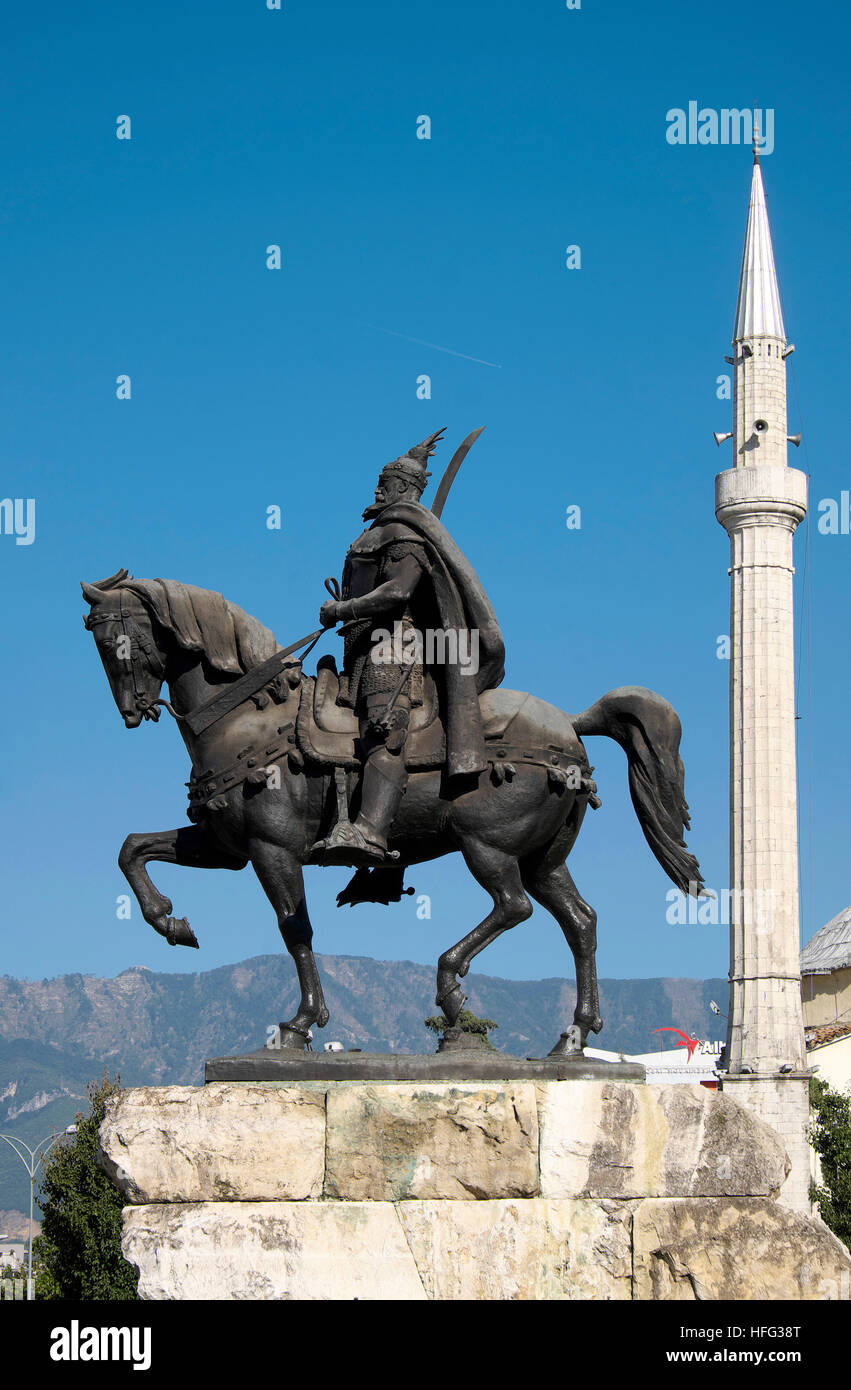 Albanian hero skanderbeg hi-res stock photography and images - Alamy